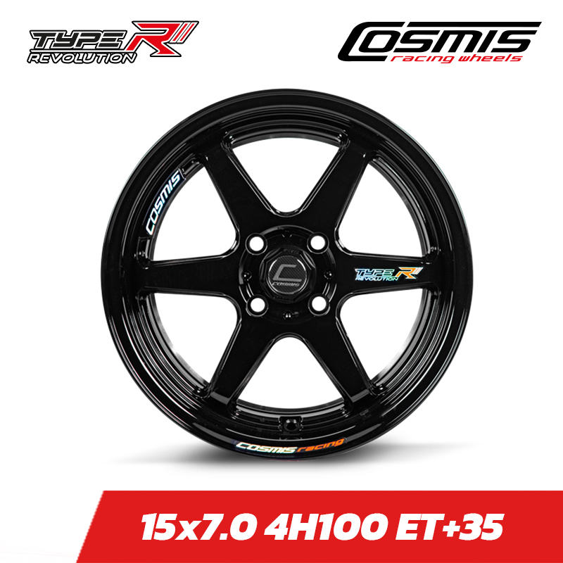 ล้อแม็กรถเก๋ง COSMIS รุ่น TYPE-R 15x7.0 4รู100 ET35 - SMB WHEELS - ThaiPick