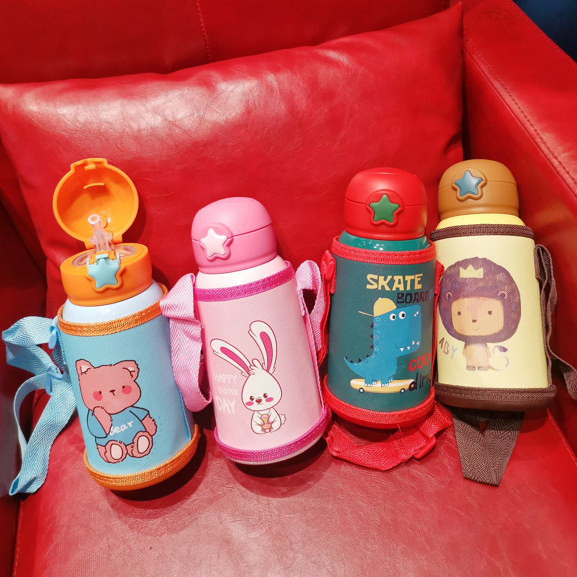 กระติกน้ำสแตนเลสเก็บความร้อน-เย็นแบบยกดื่ม ขวดสุญญากาศ ขนาด 400 ml - SunnyLife - ThaiPick