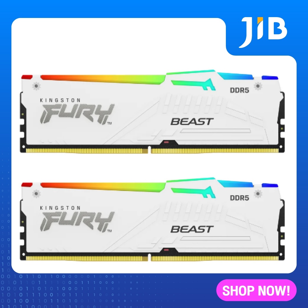 32GB (16GBx2) DDR5 5200MHz RAM (หน่วยความจำ) KINGSTON FURY BEAST DDR5 ...