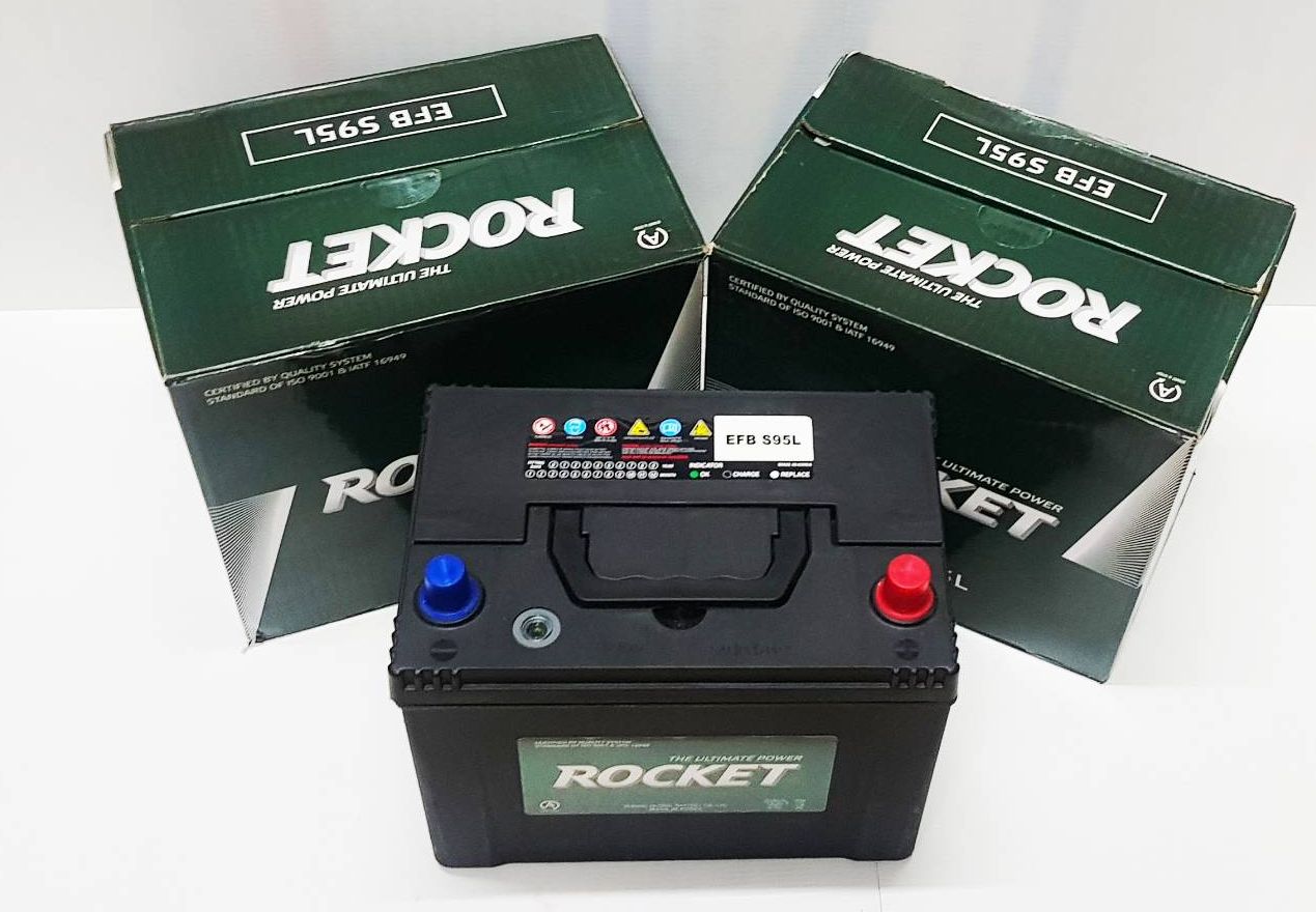 ROCKET S95L 🔥ราคาพิเศษ ส่งฟรี!!🔥 12V.70Ah EFB รถกระบะ2.5/เก๋งใหญ่ VIGO ...
