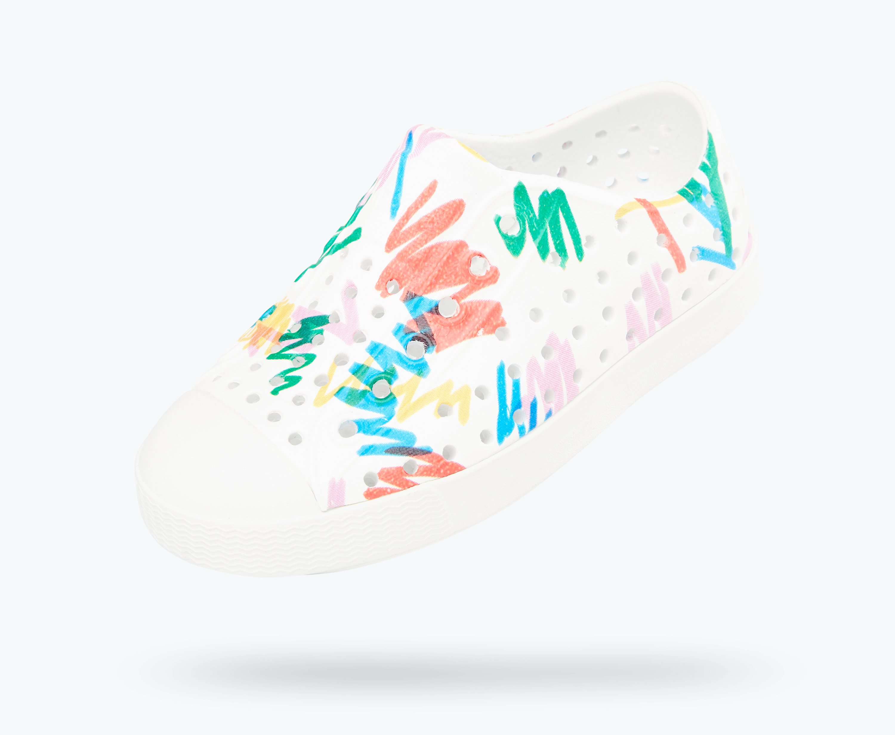 Native รองเท้ากันน้ำเด็กเล็ก EVA รุ่น Jefferson print สี SHELL WHITE ...