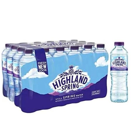 Highland Spring Still Mineral Water 500ml. x 24 Bottles ไฮแลนด์สปริงจากสก็อตแลนด์ ขวดพลาสติก ...