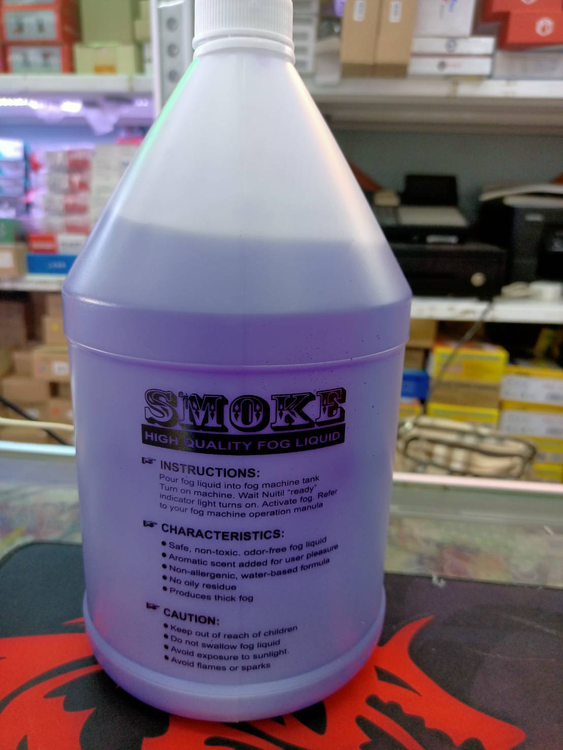 น้ำยาเครื่องสโมค Smoke fog machine oil [ 1 แกลอน 4 ลิตร ] น้ำยาควัน ...