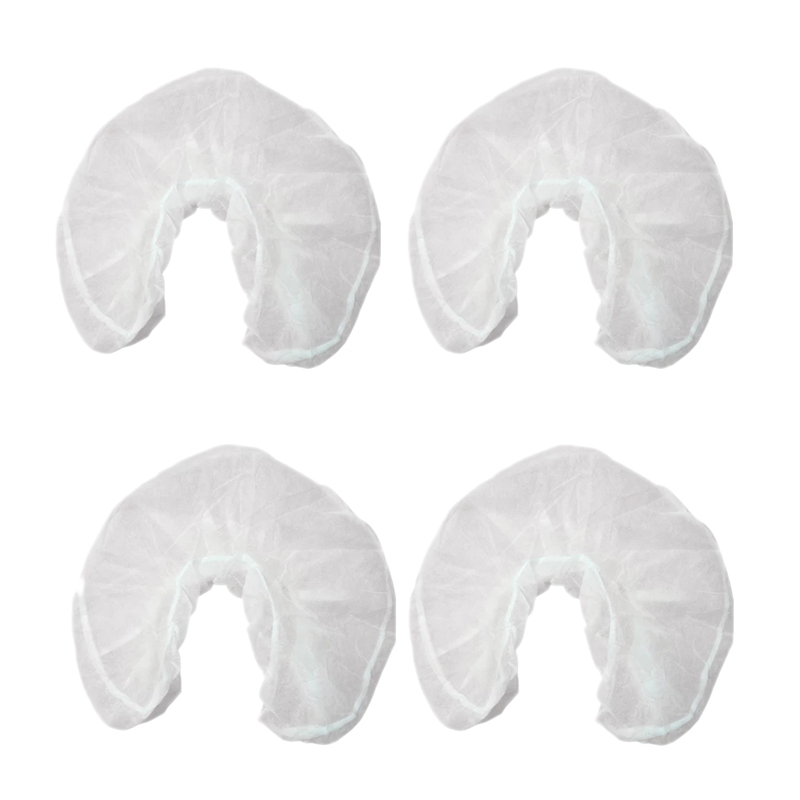 50Pc U Shaped Disposable Non-Woven Headrest Pillow Paper Beauty Spa ...