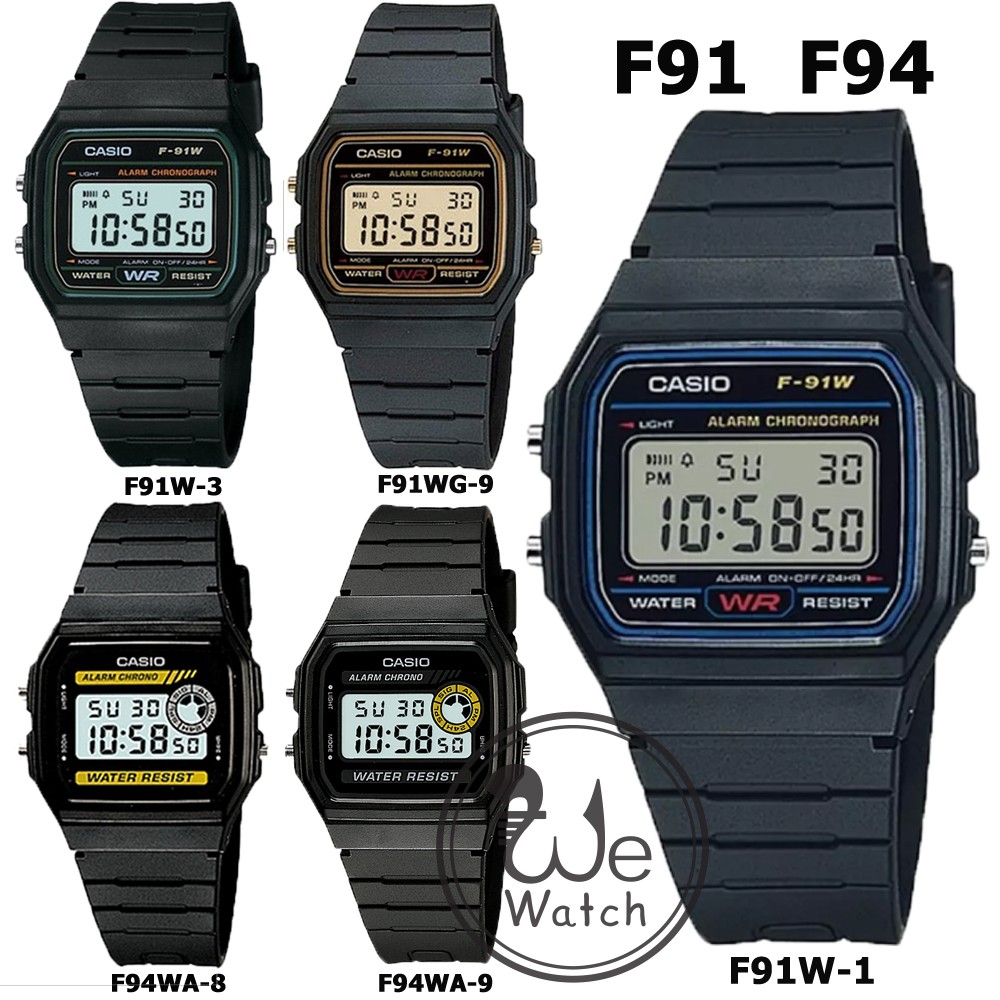 CASIO ของแท้ รุ่น F91W F94WA นาฬิกาข้อมมือ Digital ผู้ชายได้ ผู้หญิงดี กันน้ำสุดๆ ขายดีสุดๆ ...