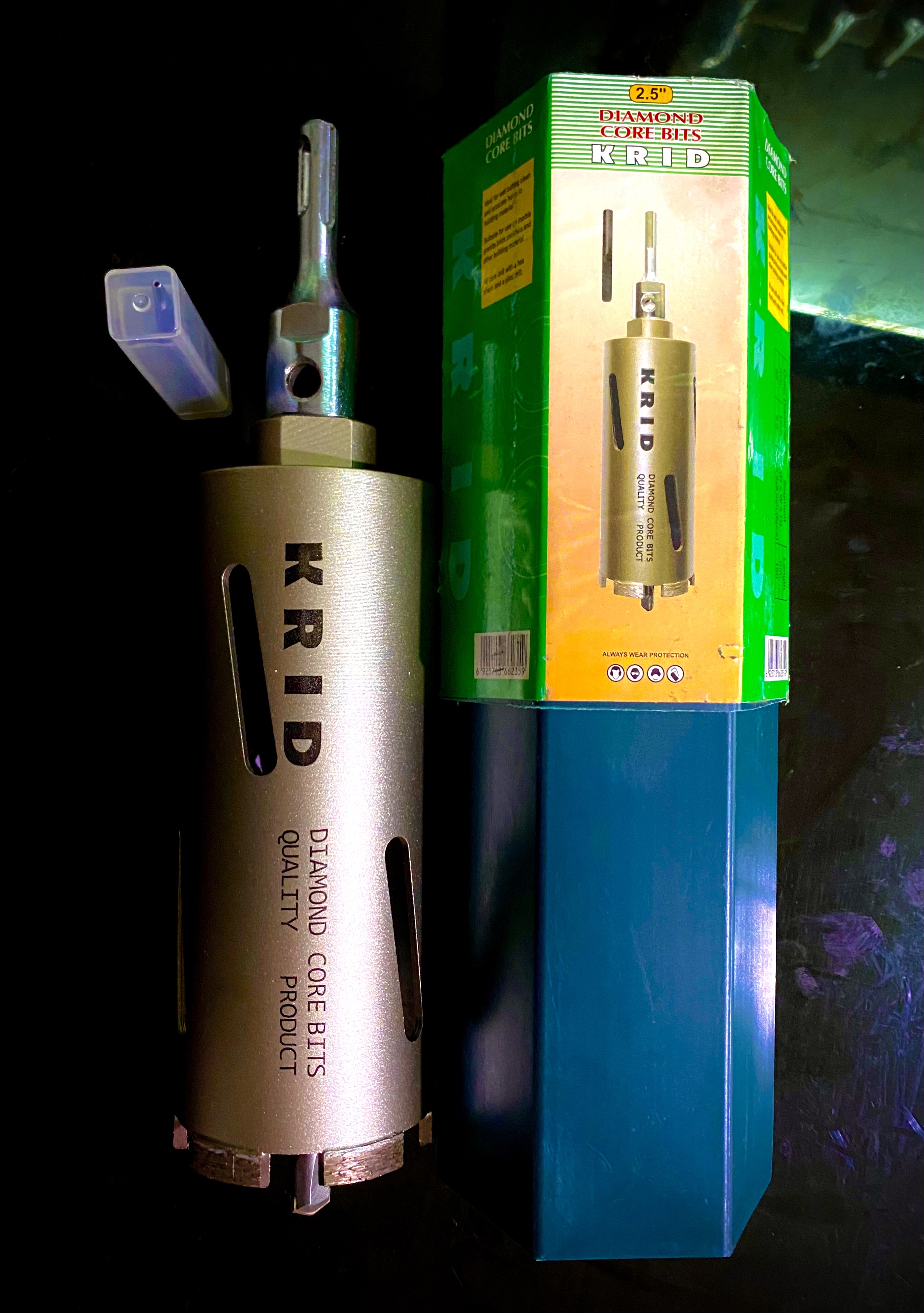 โฮลซอเจาะคอนกรีตขนาด 2.5” ยี่ห้อ KRID กระบอกเจาะปูน ฟันเพชร สำหรับงาน ...