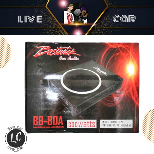 BOSTWICK BB-80A ซับบ็อกซ์ ขนาด 8 นิ้ว กำลังขับสูงสุด 300 W กำลังขับต่อเนื่อง 65 W RMS ราคา 3,650 ...