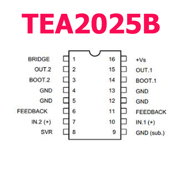 IC TEA2025B ไอซีขยายเสียง สินค้าในไทยส่งไวจริง ๆ | Lazada.co.th