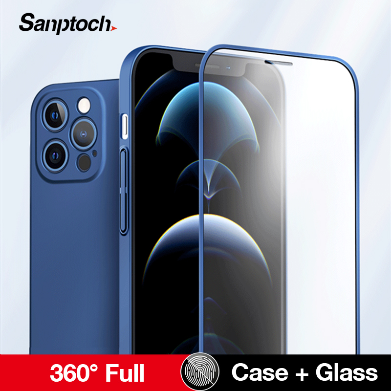 Sanptoch 360 Full Body Coverage Phone Case For iPhone 12 Pro Max Built ...