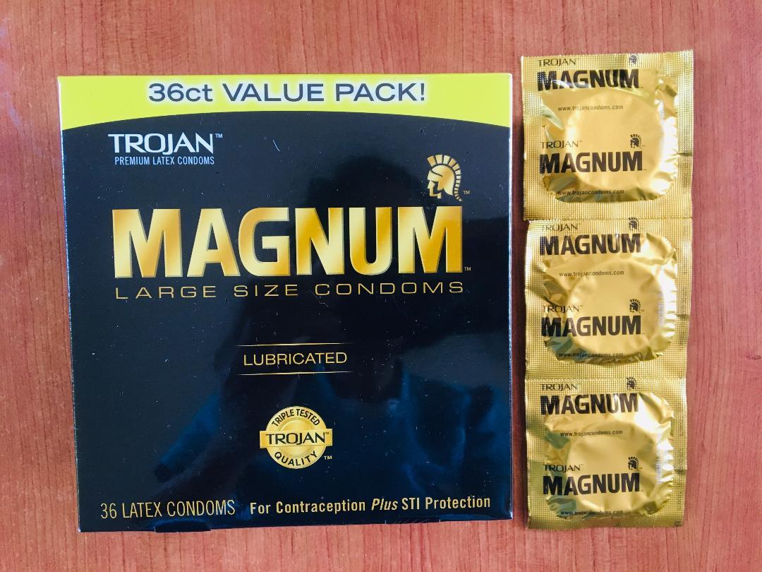 TROJAN MAGNUM Lubricated Large Size Condoms The Gold Standard in ...