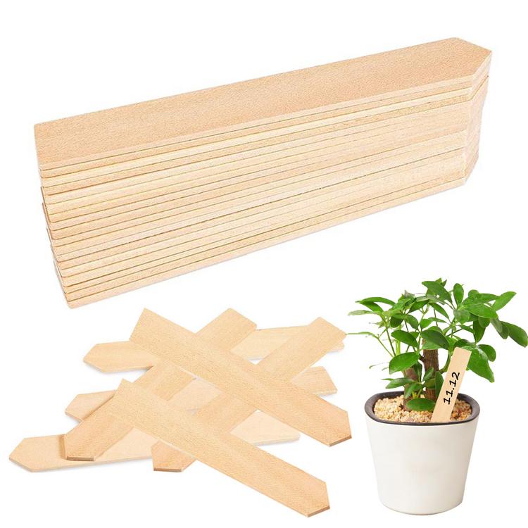 50pcs Garden Labels for Plant Pot Reusable Wooden Floral Sign Tags ...