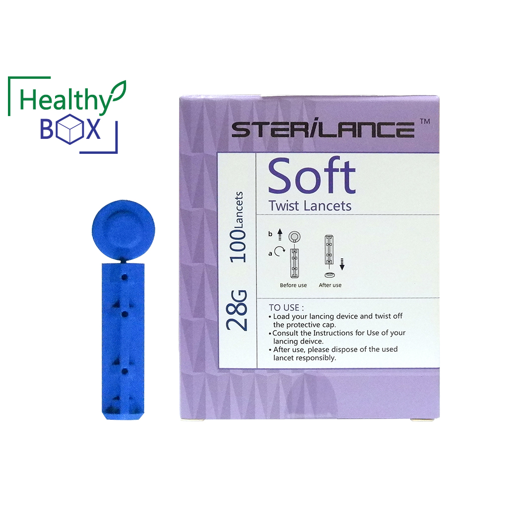 MEDITOP Easymax 28G Sterilize Lancet 100 ชิ้น เมดิท็อป อีซี่แม็ก เข็ม ...