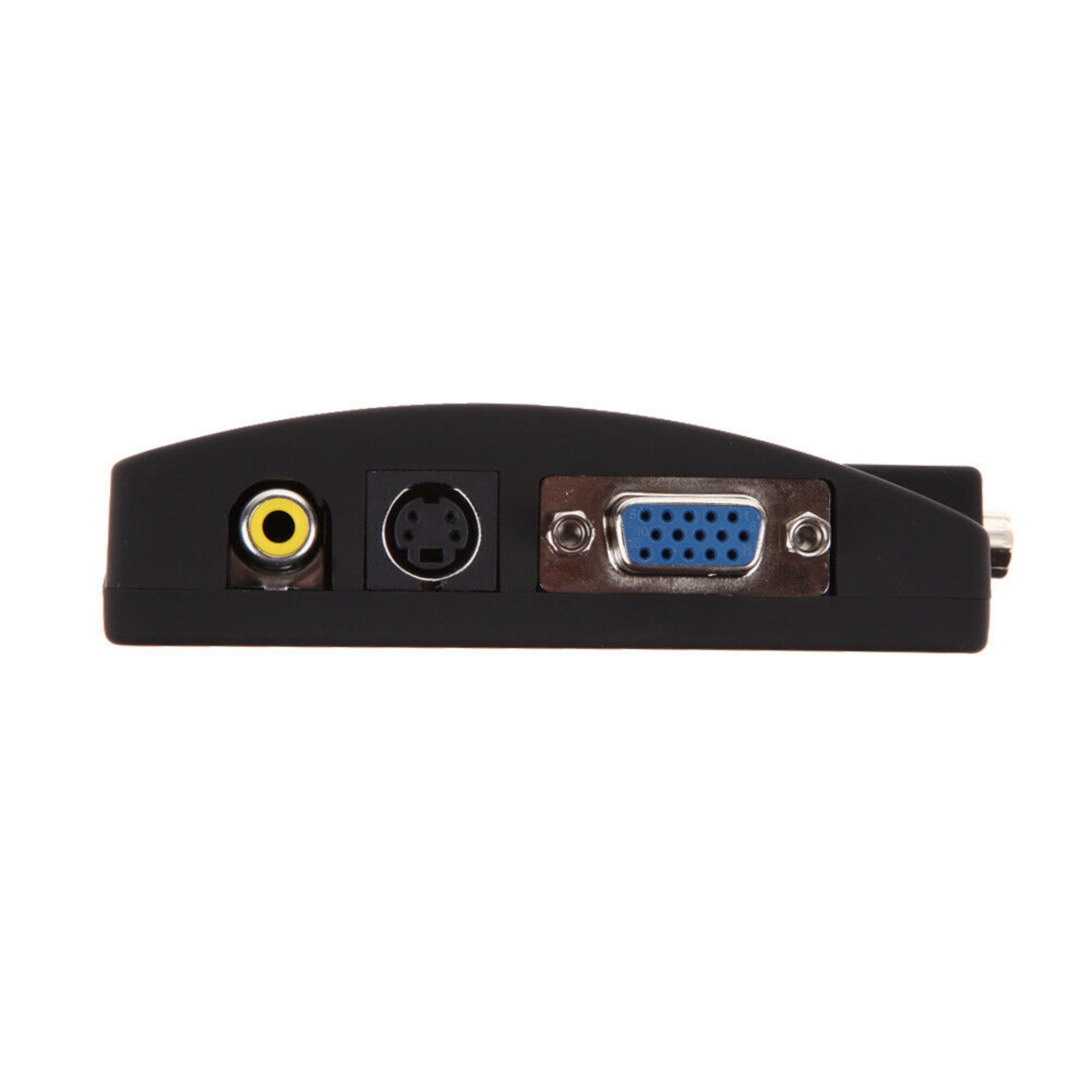 Box AV TO VGA Converter AVเหลือง Svideo to VGA (สีดำ) - Xe shop - ThaiPick
