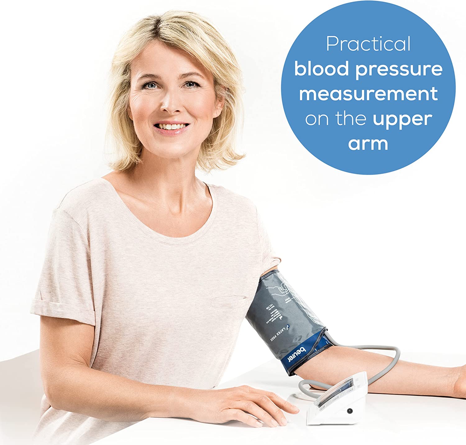 Beurer เครื่องวัดความดันที่ต้นแขน รุ่น BM57 แถม อแดปเตอร์ รับประกัน 1 ...