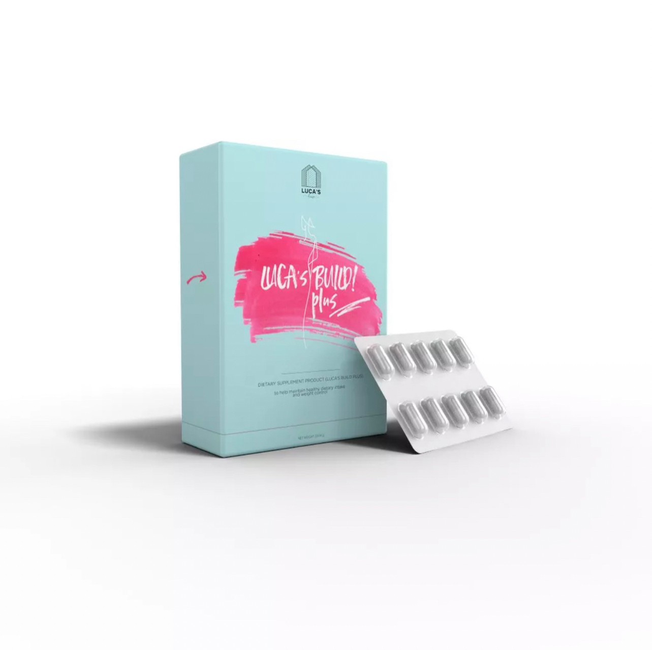 Lucas build Plus x 5 โปร ลูก้าบิ้ลพลัส ผลิตภัณฑ์ลดน้ำหนักกระชับหุ่น บ ...