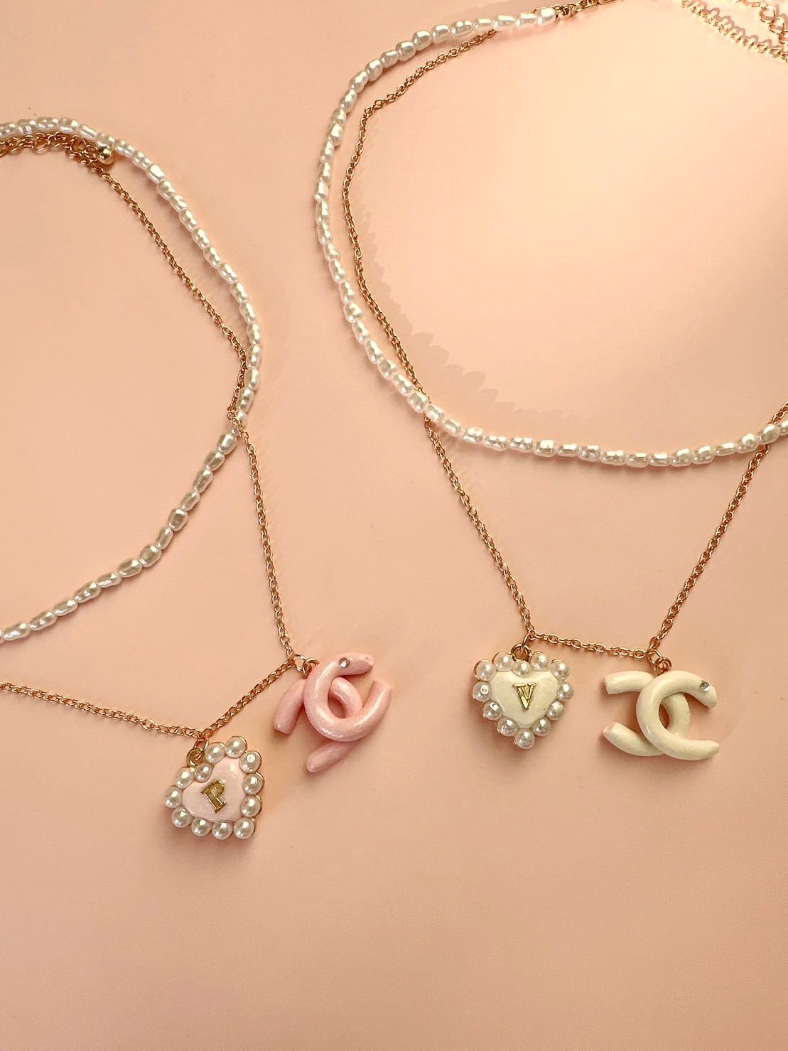 Pearl heart necklace | Lazada.co.th