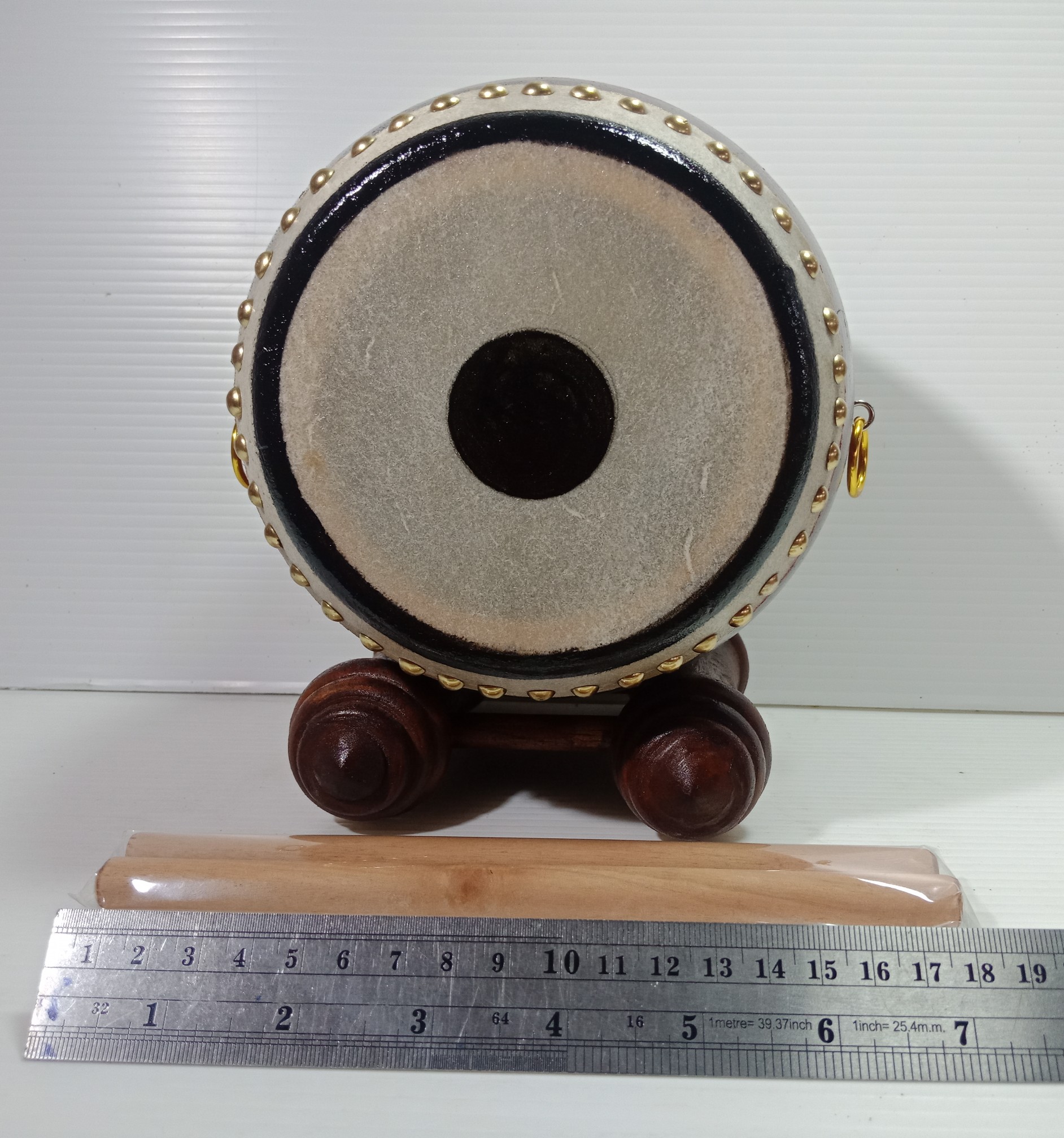 กลองตุ๊ก 5 นิ้ว พร้อมฐานตั้ง ไม้ตี - APtrade - ThaiPick