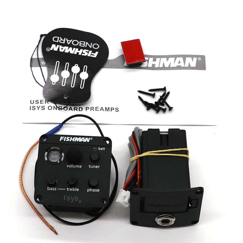 fishman isys+onboard preamps pickup box สําหรับกีตาร์ไฟฟ้า/อะคูสติก eq ...