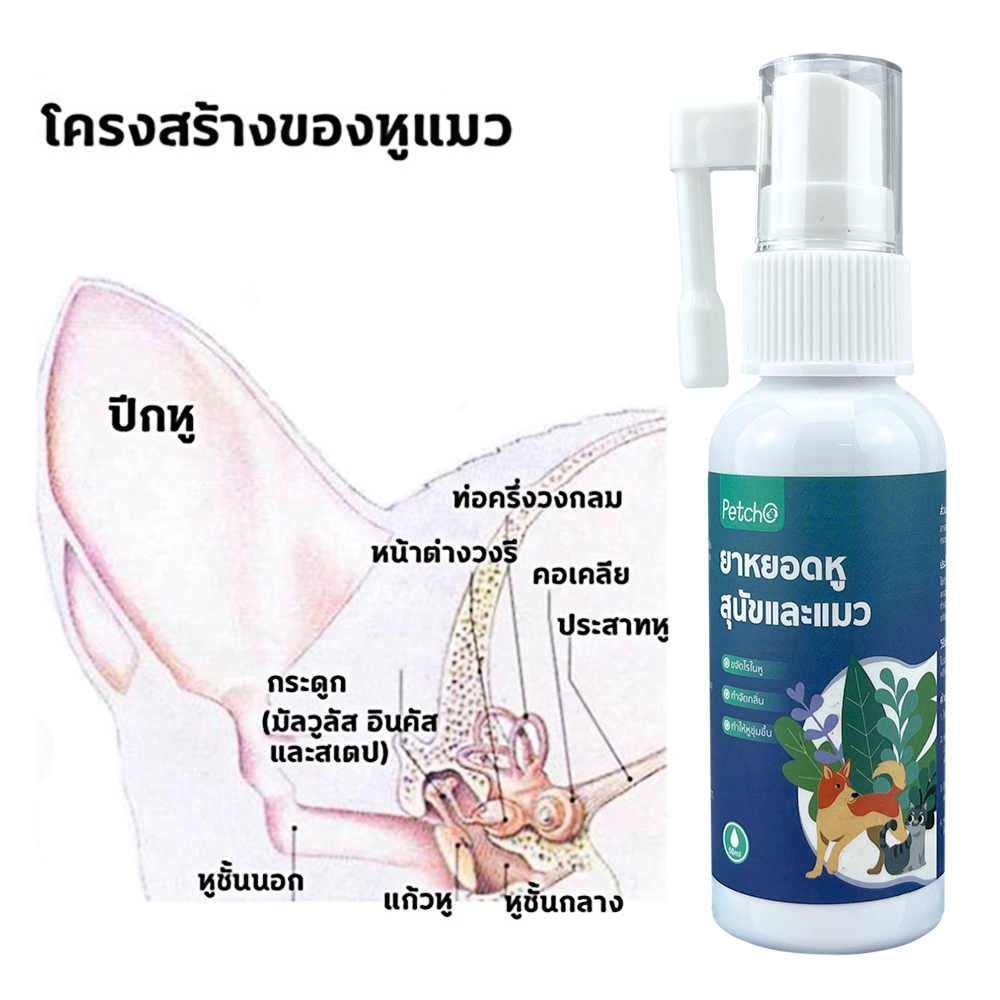 PetStern Ear Wipes Cat Ear Mite Drops Dog Ear Cleaner Cleaning Ears for ...