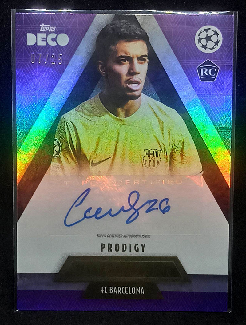 การ์ดนักเตะ ฟุตบอล ลายเซ็น ใบรัน 0725 2022-23 Topps Deco Ilias Akhomach ...