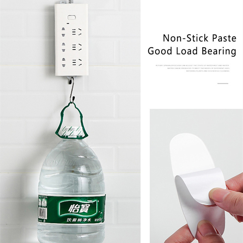 Seamless Punch Free Plug Sticker Holder Wall Fixer Power Strip Holders ...