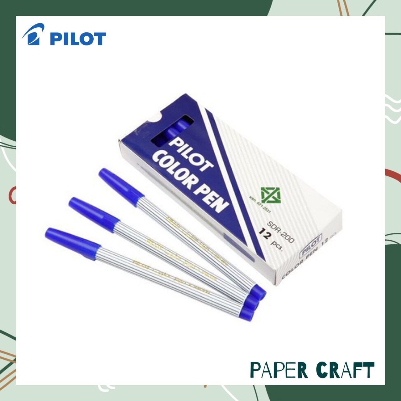 ปากกาเมจิก ไพล็อต PILOT SDR-200 มีสีแดง, สีดำ, สีน้ำเงิน - Richyboy ...