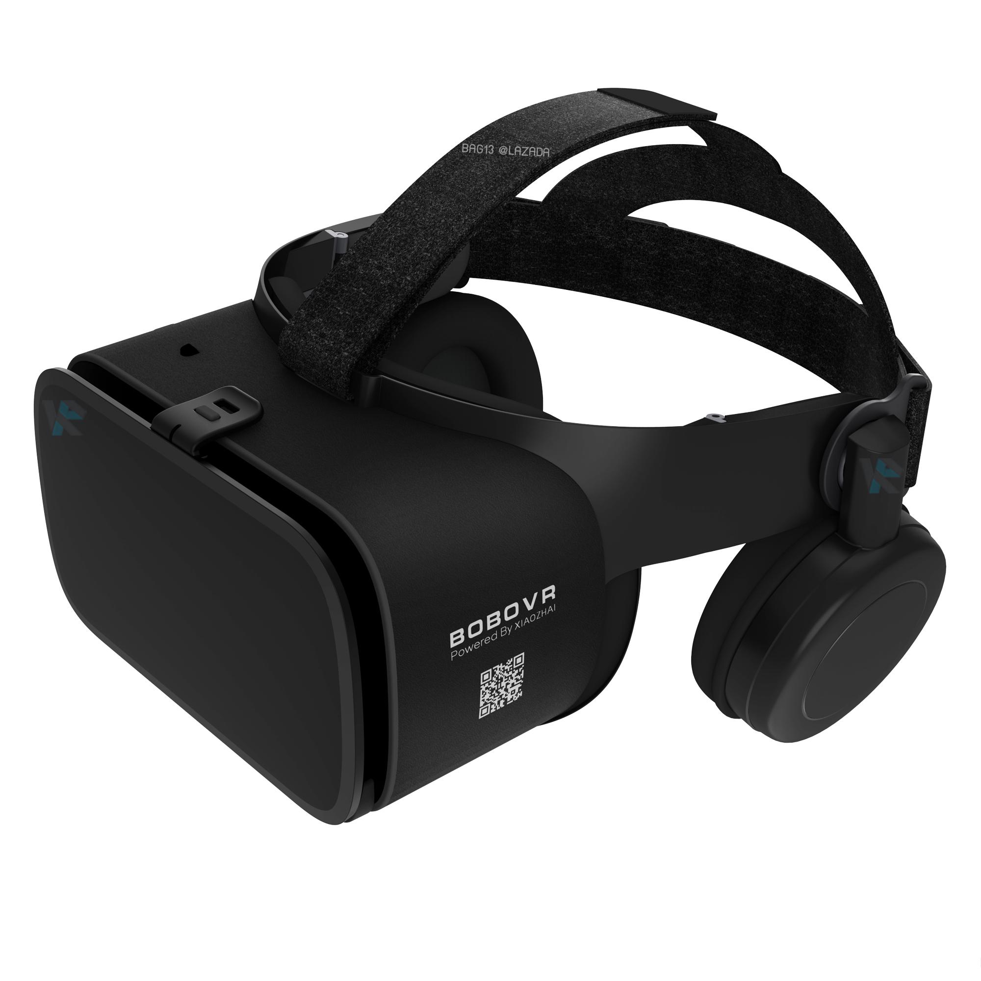 แว่นVR รุ่น BOBO VR Z6 ของแท้100% (Black Edition) 3D VR Glasses with Stereo Headphone Virtual ...