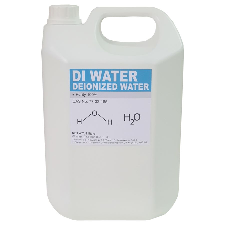 Di Water (Deionized water) 5 Liters น้ำกลั่นบริสุทธิ์ สำหรับงาน ...