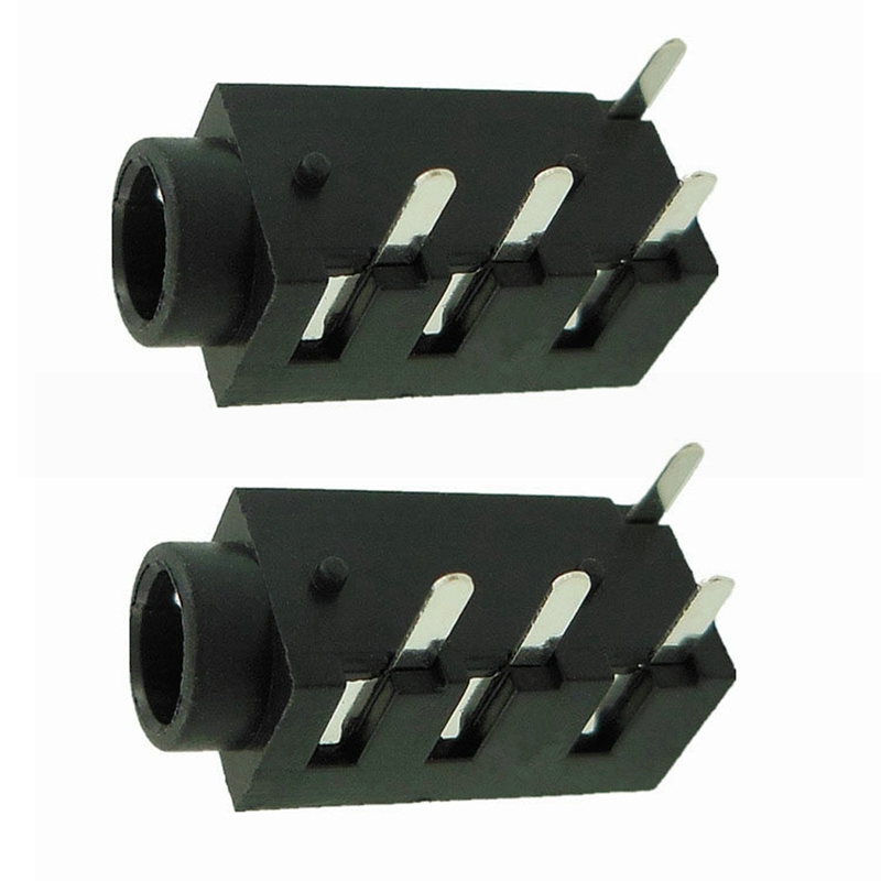 100Pcs 3.5mm Female Audio Connector 4 Pin DIP Headphone Jack Socket PJ ...