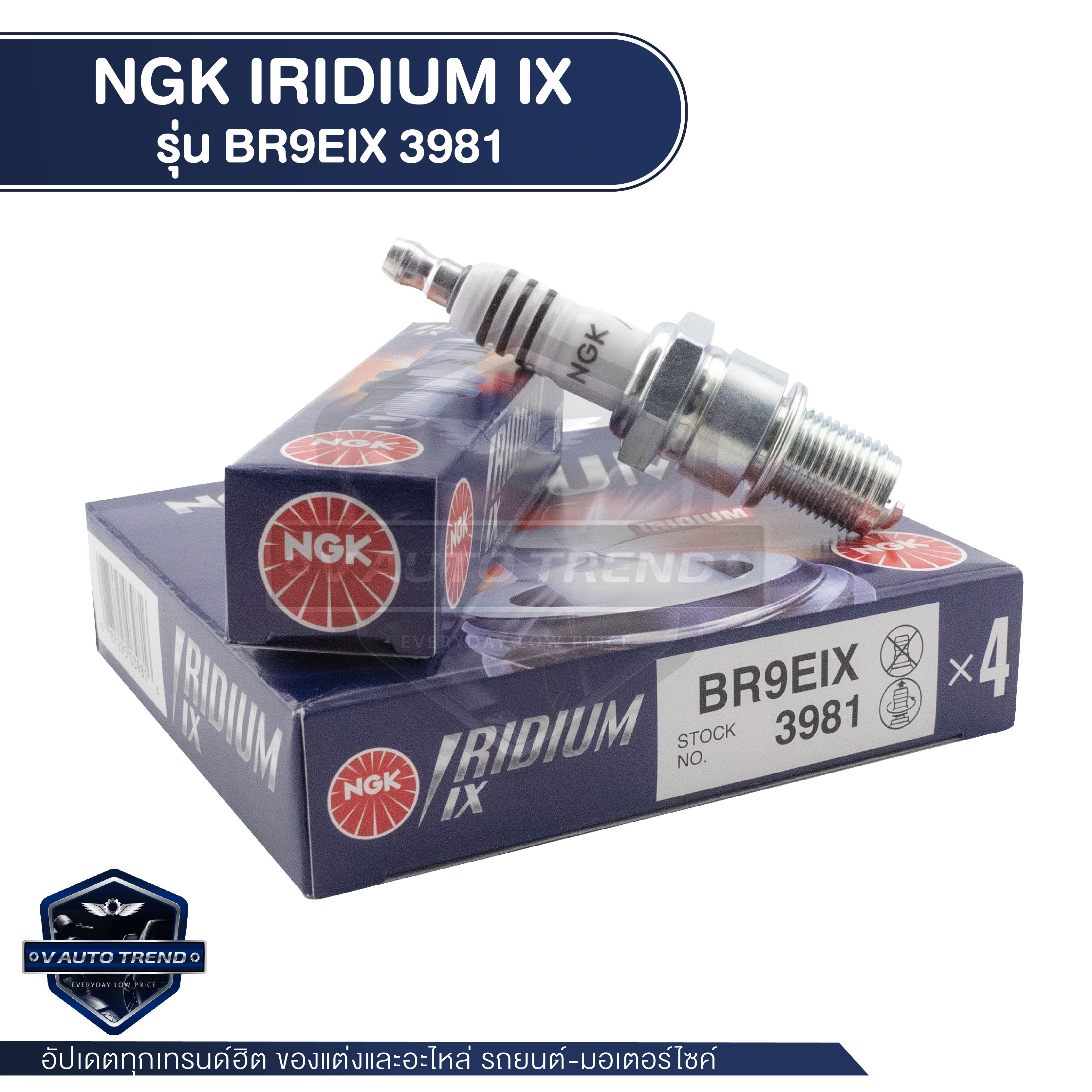 NGK IRIDIUM IX หัวเทียน รุ่น BR9EIX (3981) YAMAHA TZM150 YAMAHA TZR150 ...