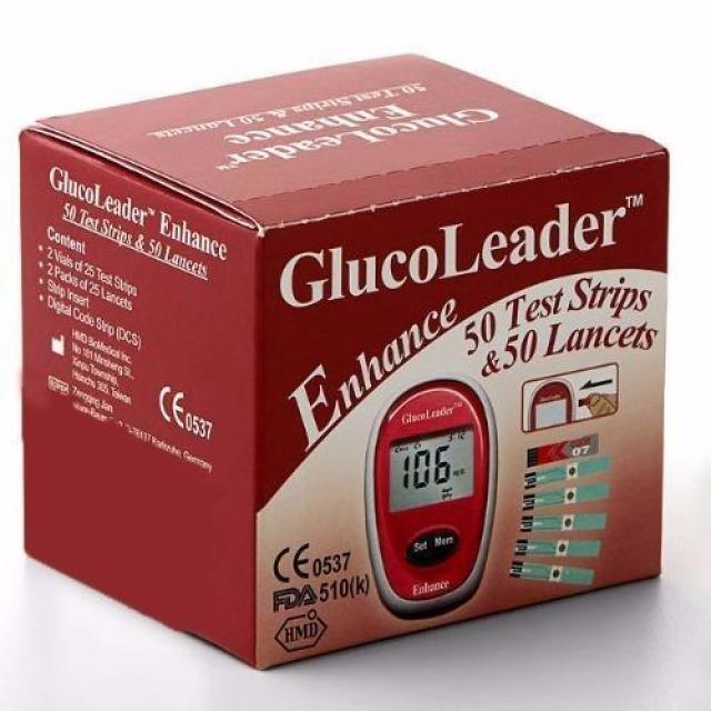 ขายดี GlucoLeader เครื่องตรวจน้ำตาล Enhance Blood Glucose Meter
