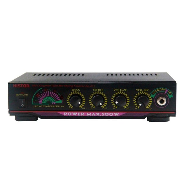 ขายดี HISTAR เครื่องขยายเสียง รุ่น 851 Integrate Amplifier AC/DC (สีดำ)