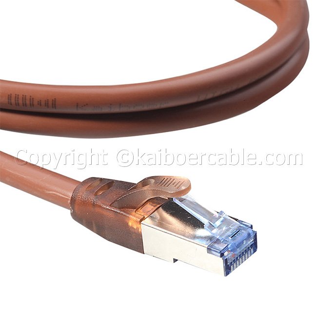 Kaiboer สายแลน (LAN) CAT7 RJ45 SSTP Ethernet Network Cable (Brown) ยาว ...
