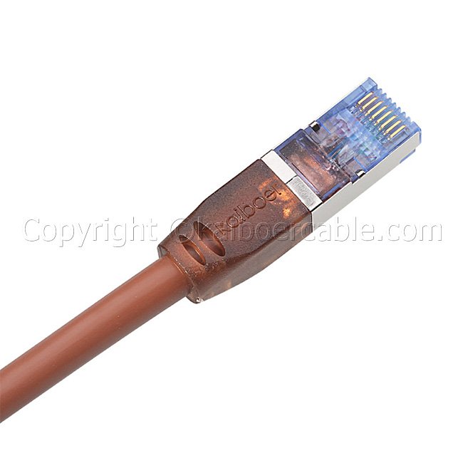 Kaiboer สายแลน (LAN) CAT7 RJ45 SSTP Ethernet Network Cable (Brown) ยาว ...