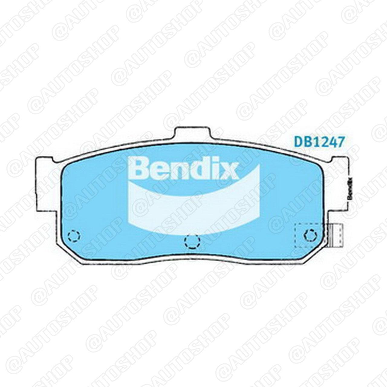 BENDIX ผ้าเบรคหลัง NISSAN CEFIRO A32 2.0 3.0 /96-02 PRIMERA P11 2.0 /96 ...