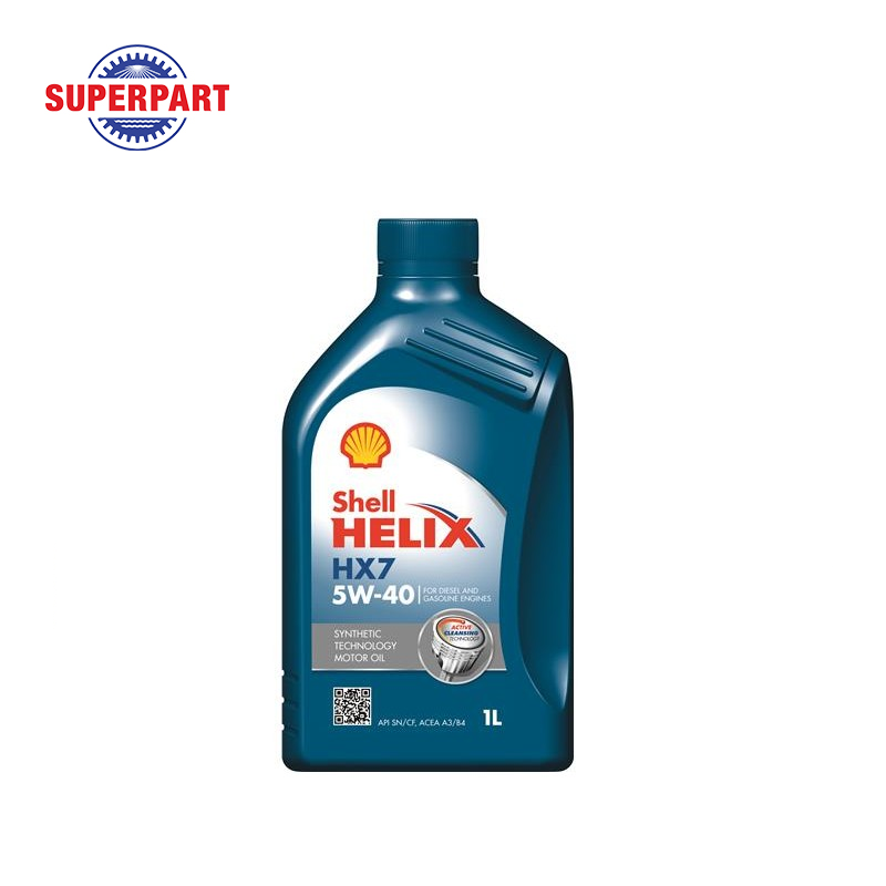 น้ำมันเครื่องเบนซินกึ่งสังเคราะห์ SHELL HELIX HX7 B (5W-40) 1L ...