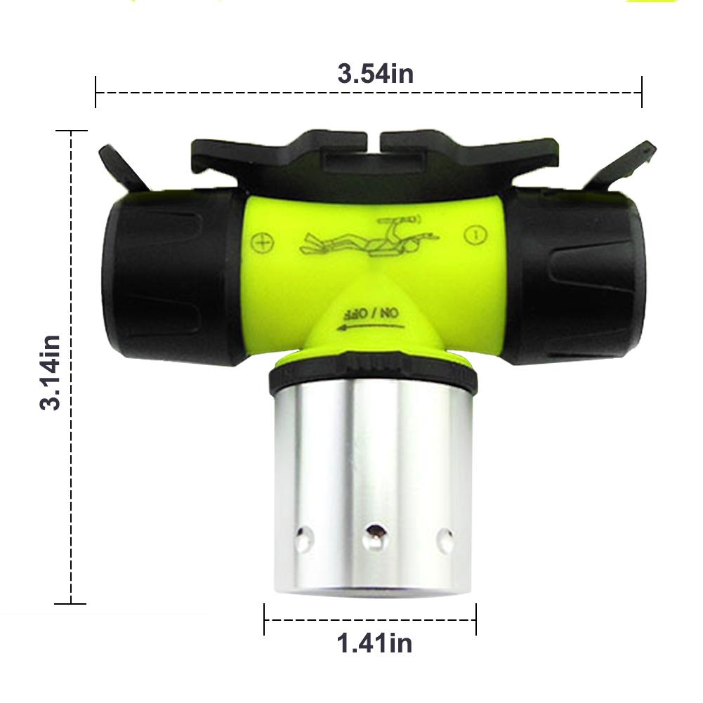 Asafee 50M 5000LM XML T6 LED Underwater Head Light Waterproof Diving ...