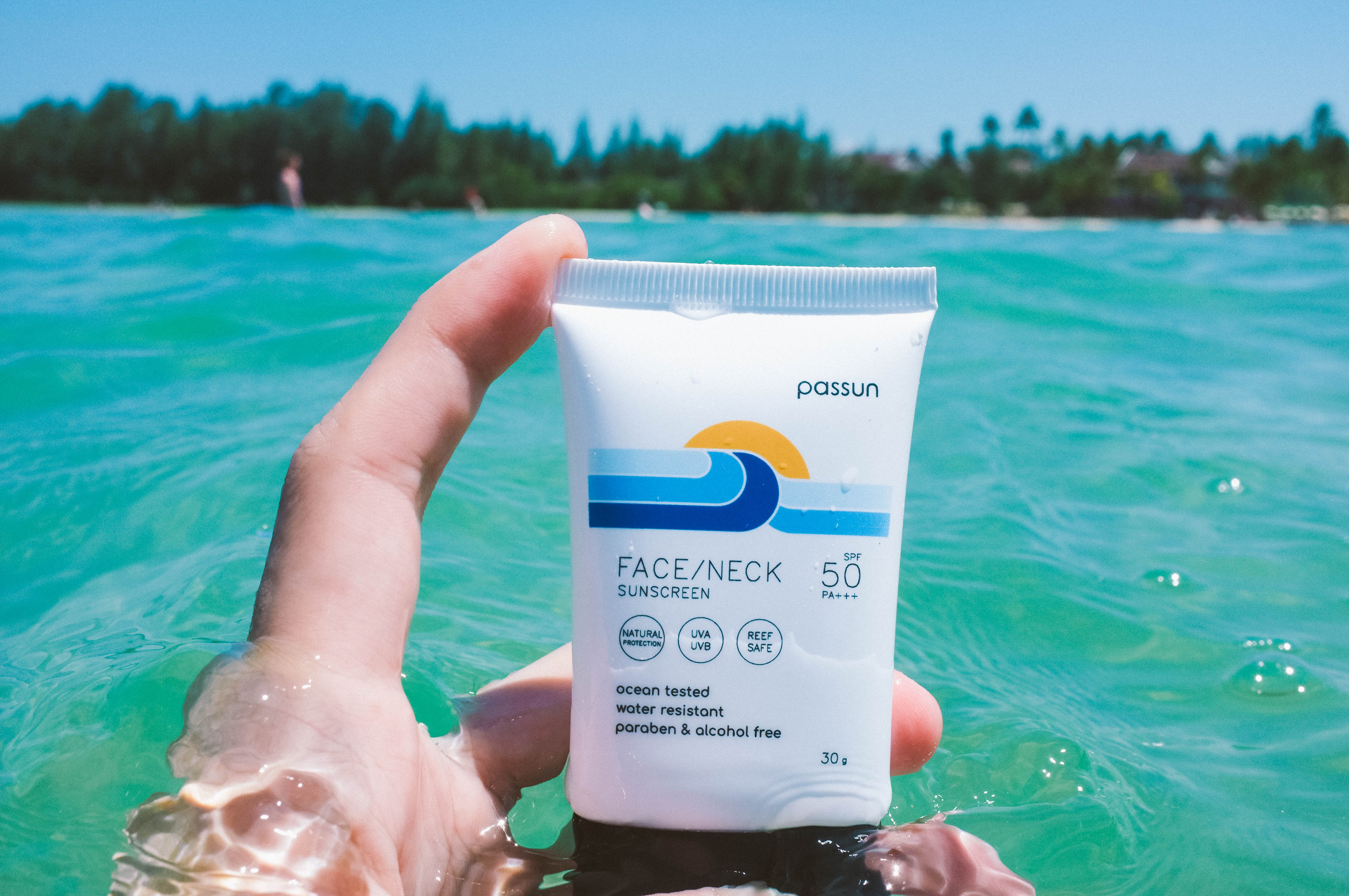 ครีมกันแดดที่รักทะเล☀ PASSUN Face/Neck Sunscreen SPF50, PA+++ (Reef ...