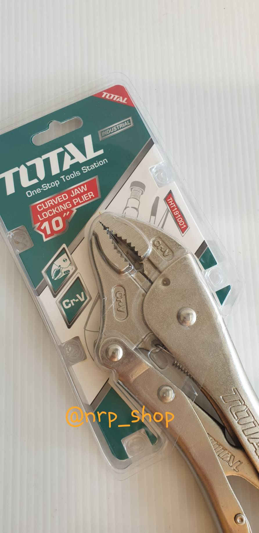 TOTAL คีมล็อคปากโค้ง ขนาด 10 นิ้ว รุ่น THT191001 - NRP SHOP - ThaiPick