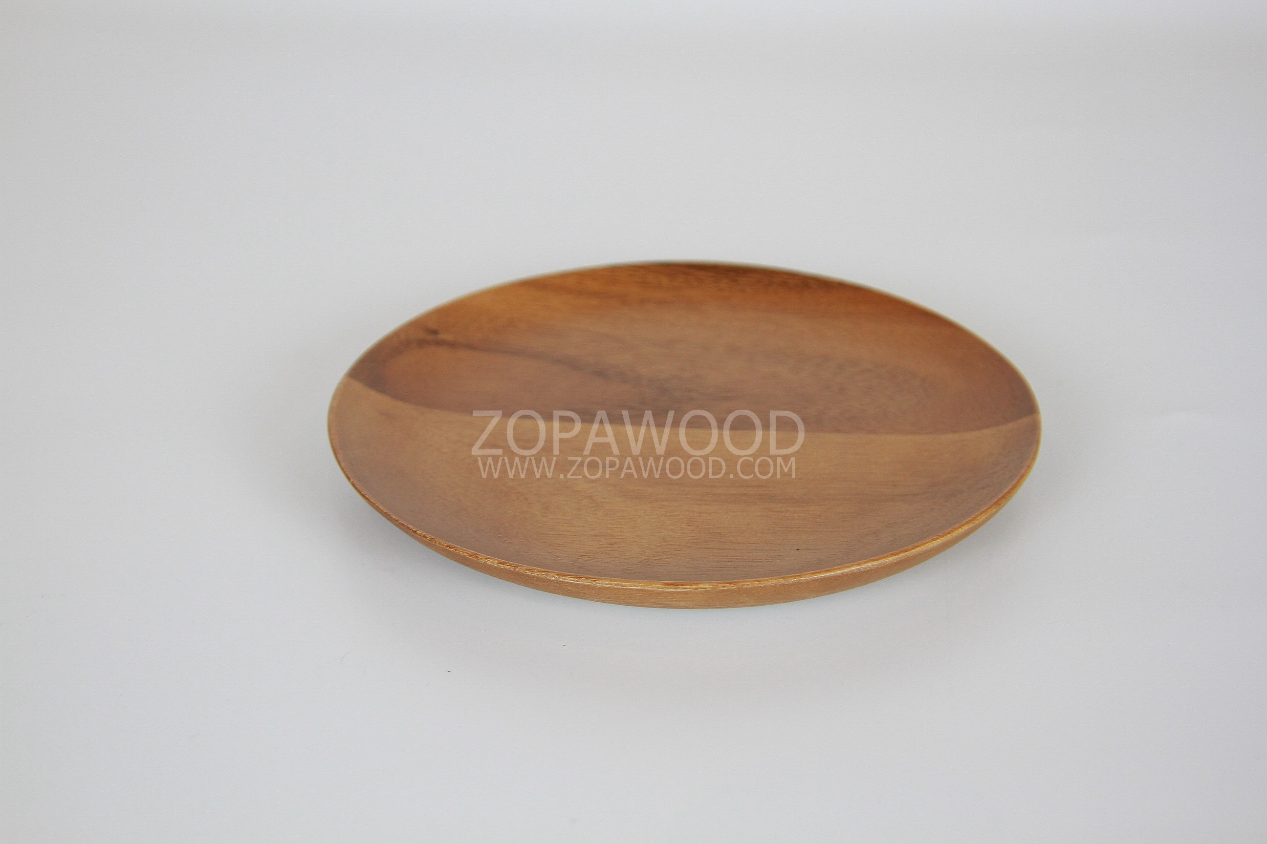 NT140 จานไม้ L จานกลม จานไม้จามจุรี ถาดเสิร์ฟ NT140 จานกลมขอบบาง Zopa ...