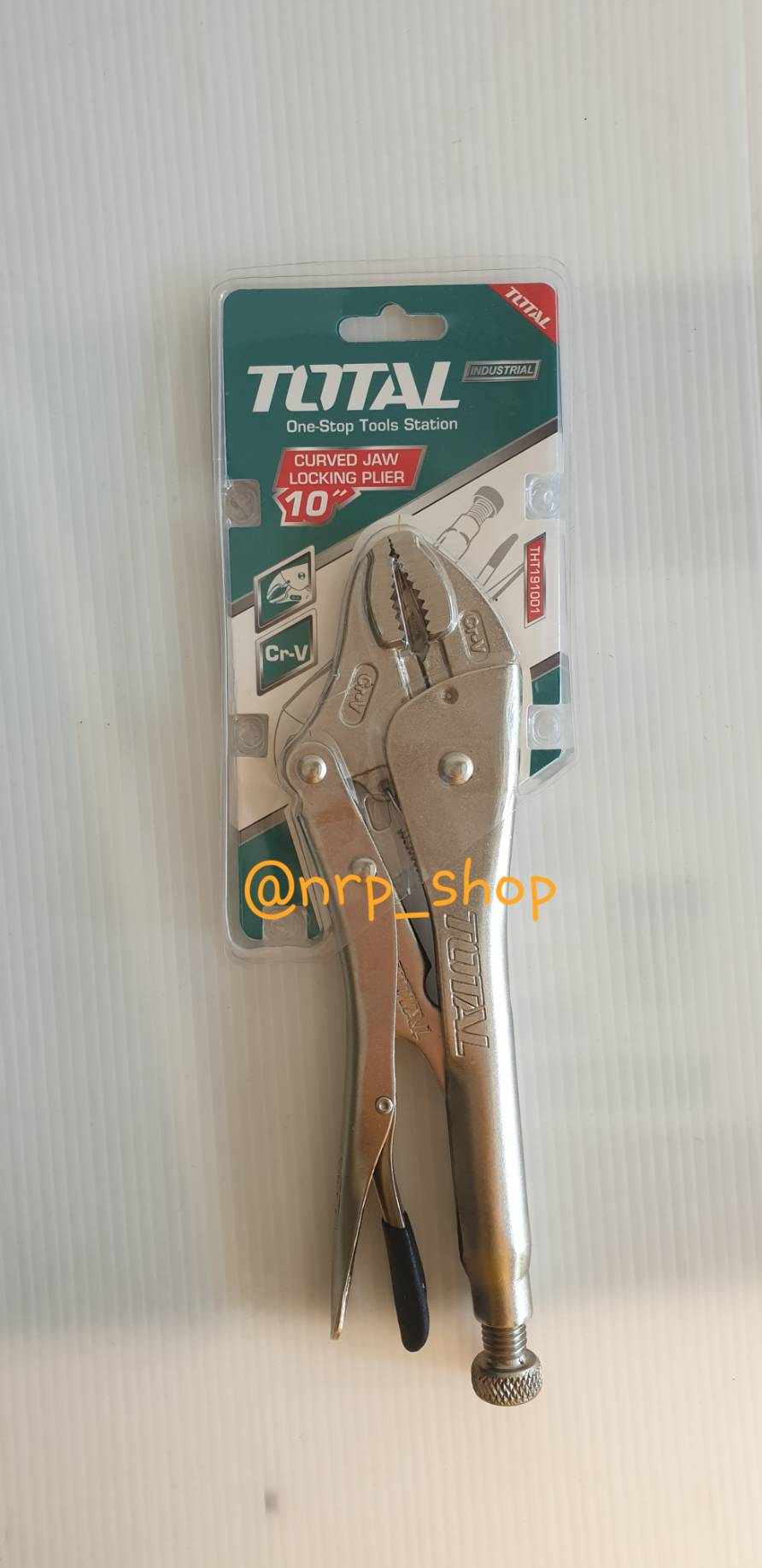 Force 614250 คีมล็อคปากโค้ง ขนาด 10 นิ้ว - JV center tools - ThaiPick