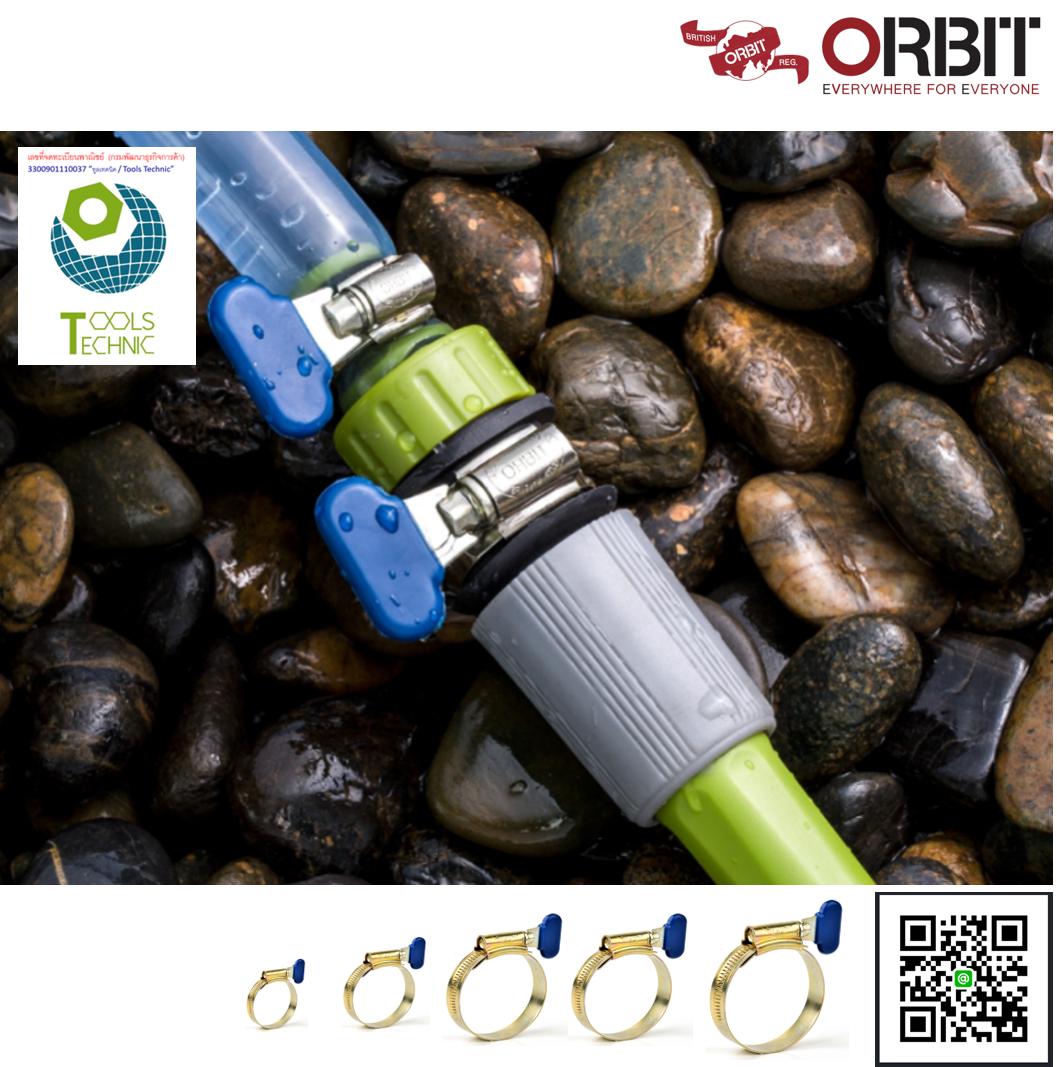 Pack: 10 Pcs- Clamp,Clips ORBIT เข็มขัดเหล็ก/เข็มขัดสแตนเลสออบิท ...