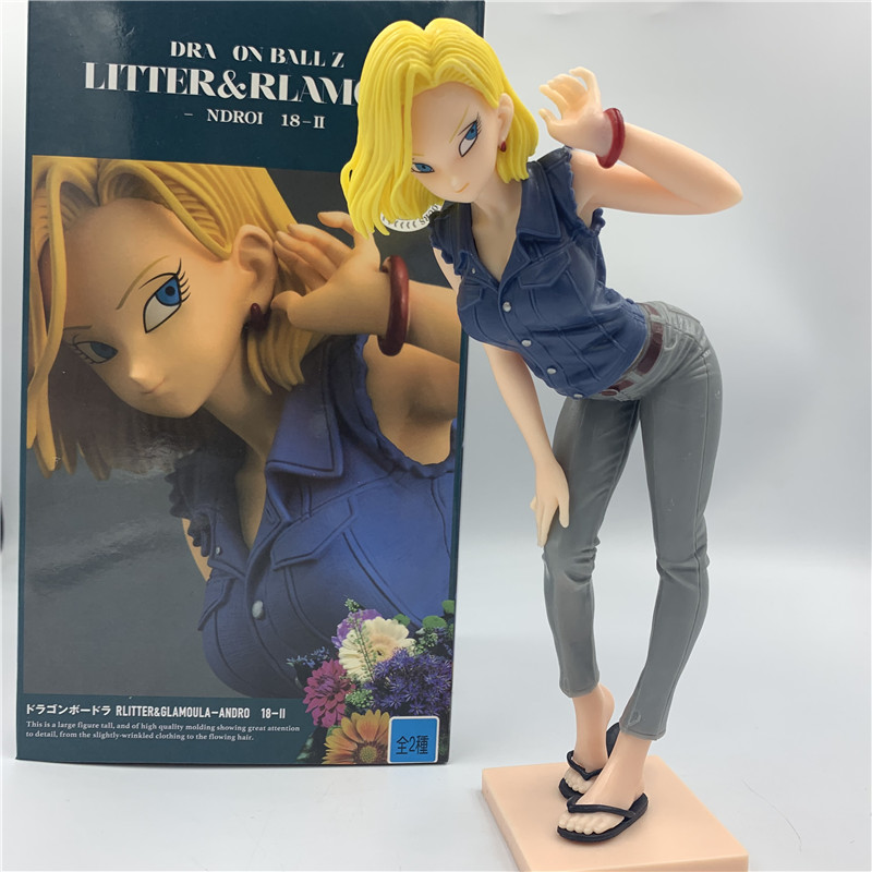 New DBZ Super The Android NO.18 Lazuli Gold Hair Sexy Standing Girl Ver ...