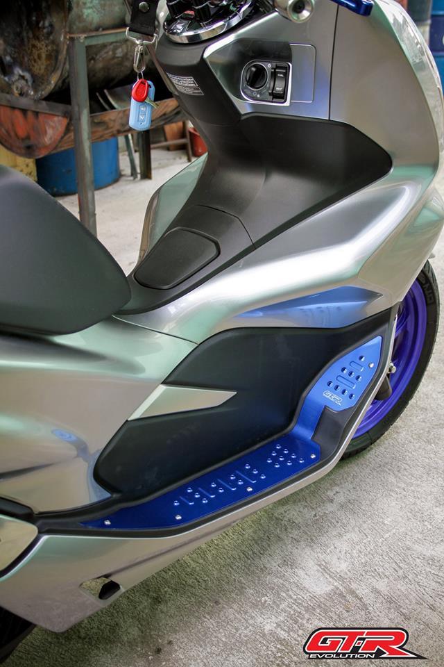 แผ่นรองพื้น อลูมีเนียม GTR PCX 150 (2018) สีทอง - N.E.T BIKE SHOP - ThaiPick