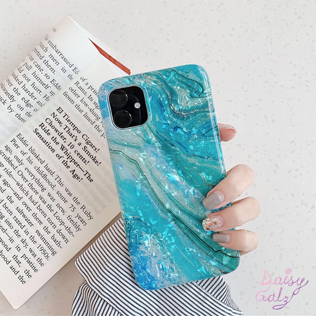 [Daisyglazshop ] Turquoise Glitter iPhone Case เคสโทรศัพท์ไอโฟน 7 / 7 ...
