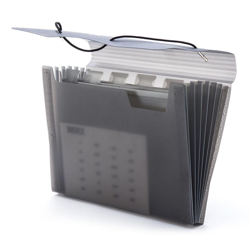 ME.STYLE WS8407-7BK Expanding File A5 13 Pockets Black - OFM - ThaiPick