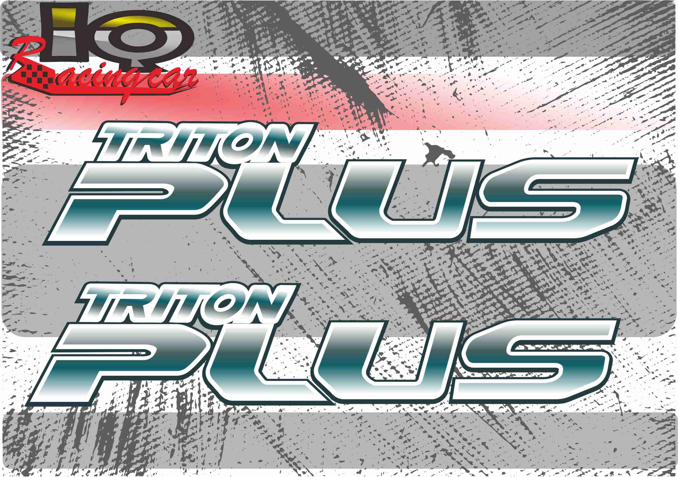 สติ๊กเกอร์ triton plus ได้ 2 ชิ้น | Lazada.co.th