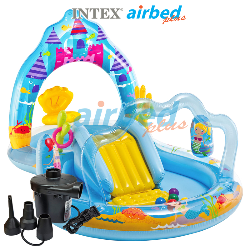 Intex ส่งฟรี สระน้ำเป่าลม สไลเดอร์ เมอเมด คิงดอม 2.79x1.60x1.40 ม. รุ่น ...