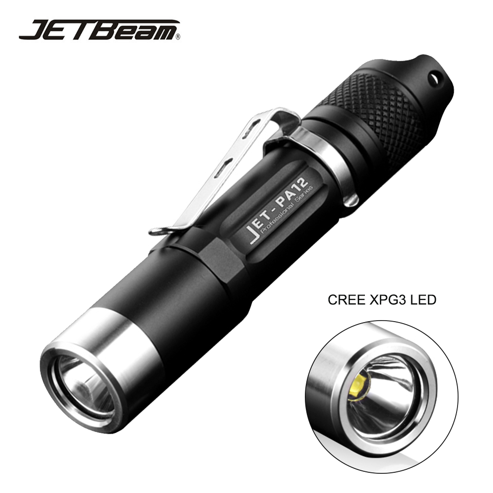 NEW JETBeam PA12 Small Tactical Flashlight Cree XPG3 max 780 lumen beam ...