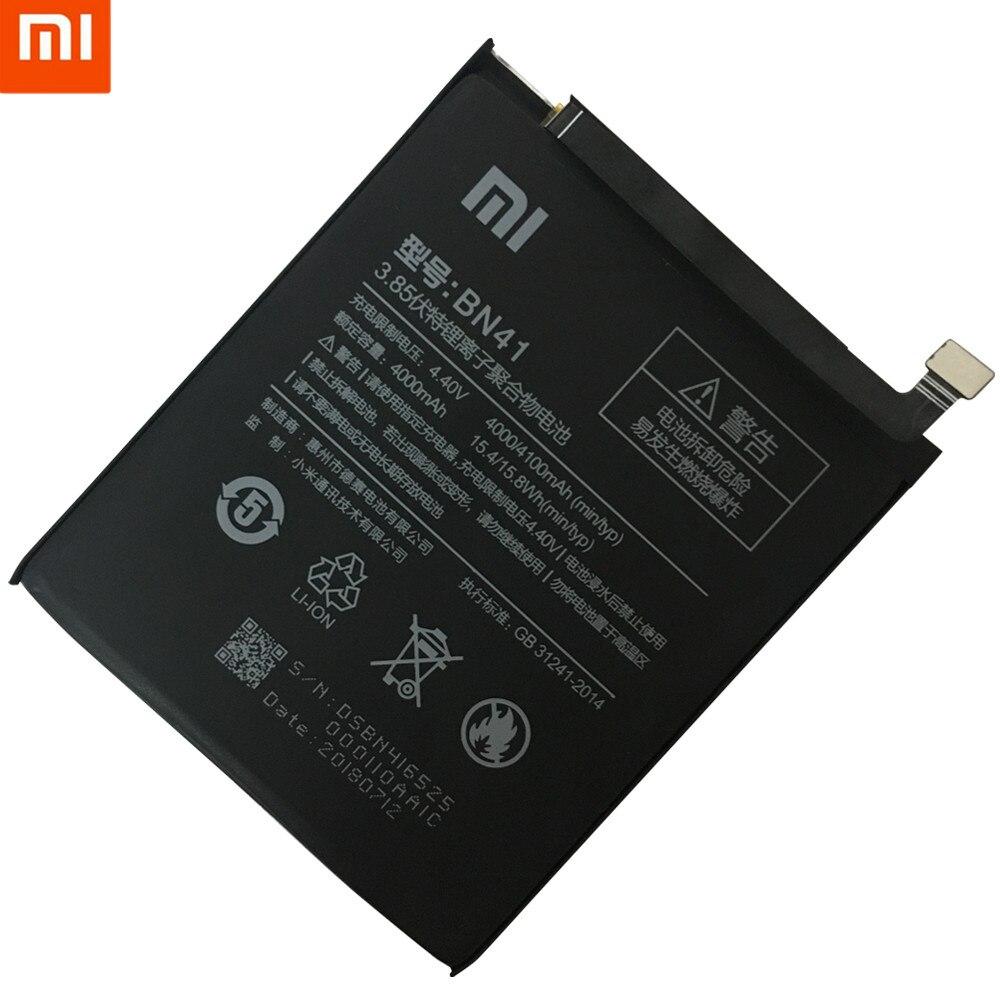 Original Real 4100mAh BN41 Battery For Xiaomi Redmi Note 4 MTK Helio X20 / Note 4X Pro MTK Helio ...